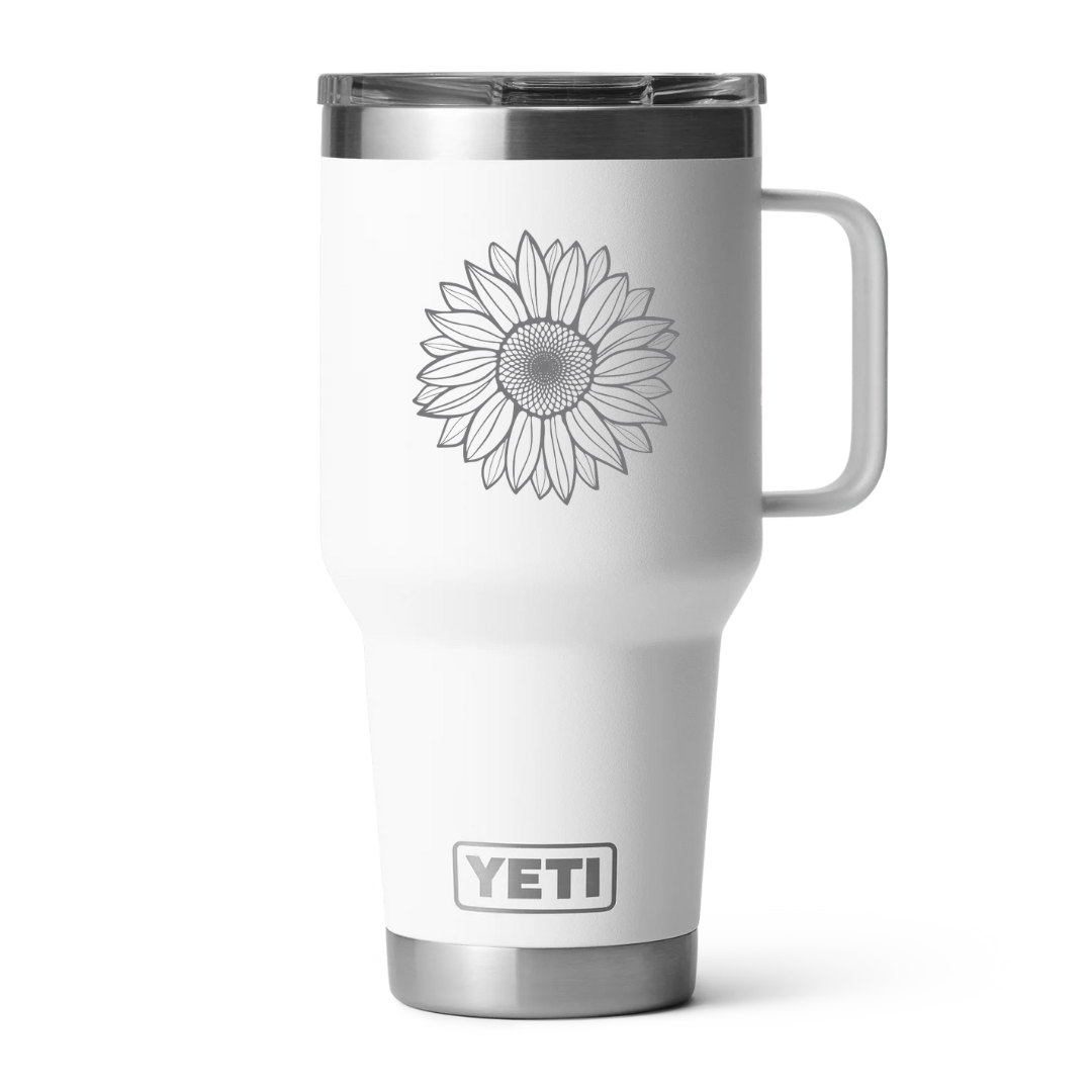 ENGRAVED YETI® RAMBLER® TRAVEL MUG WITH STRONGHOLD™ LID – Epic Laser ...